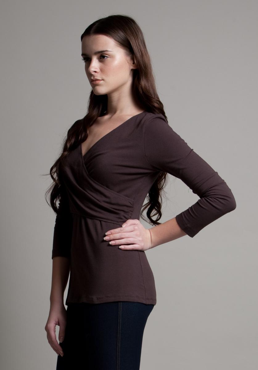Dote Crossover Wrap Nursing Top