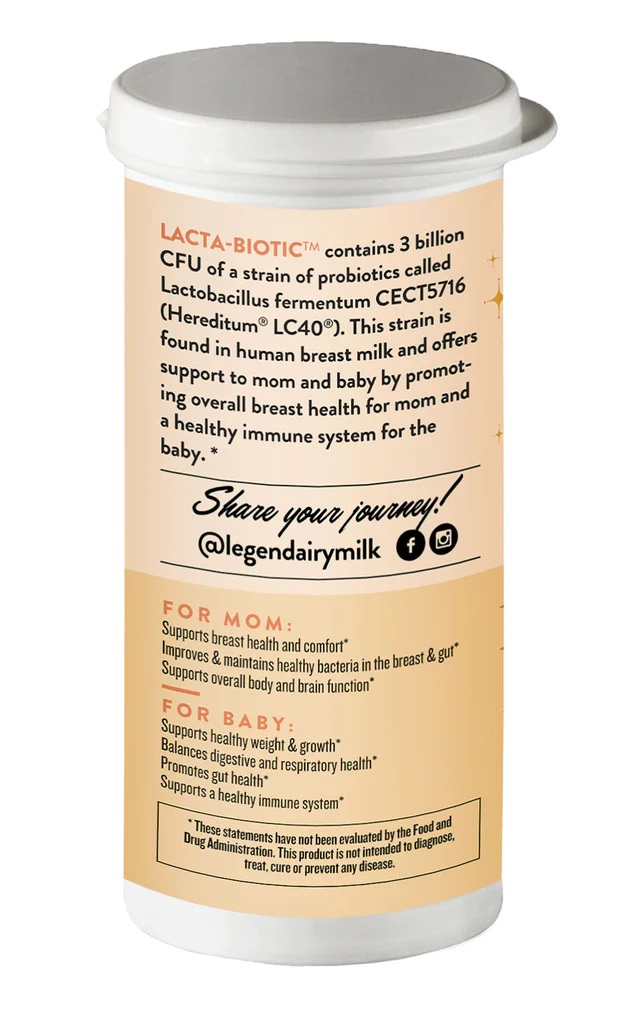 Legendairy Lacta-Biotic™ Probiotic for Breast & Gut Health