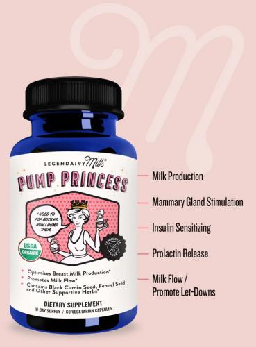 Legendairy Organic Pump Princess - Choose 60, 120 or 180 Capsules