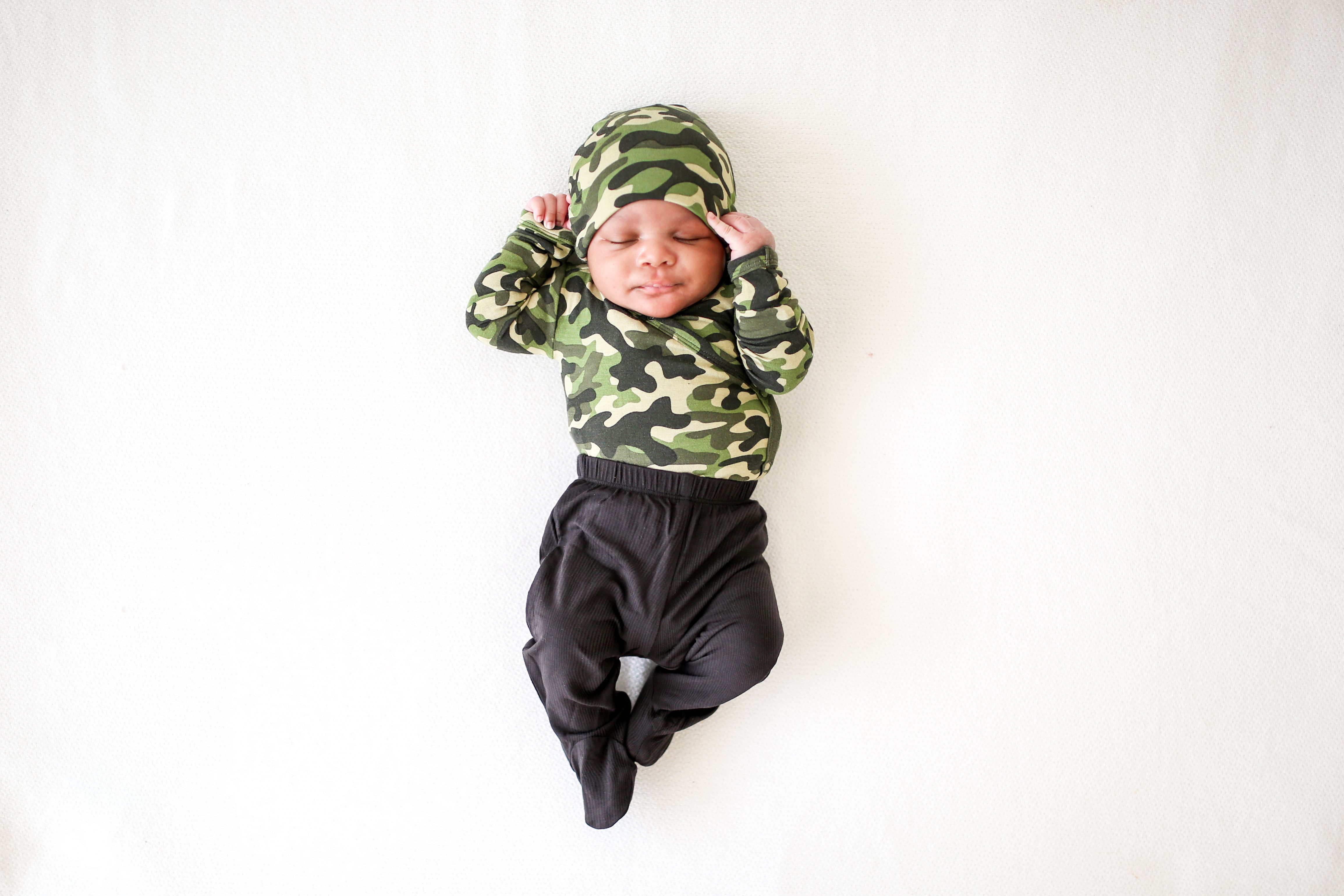 Posh Peanut Cadet Kimono, Pant & Beanie Set