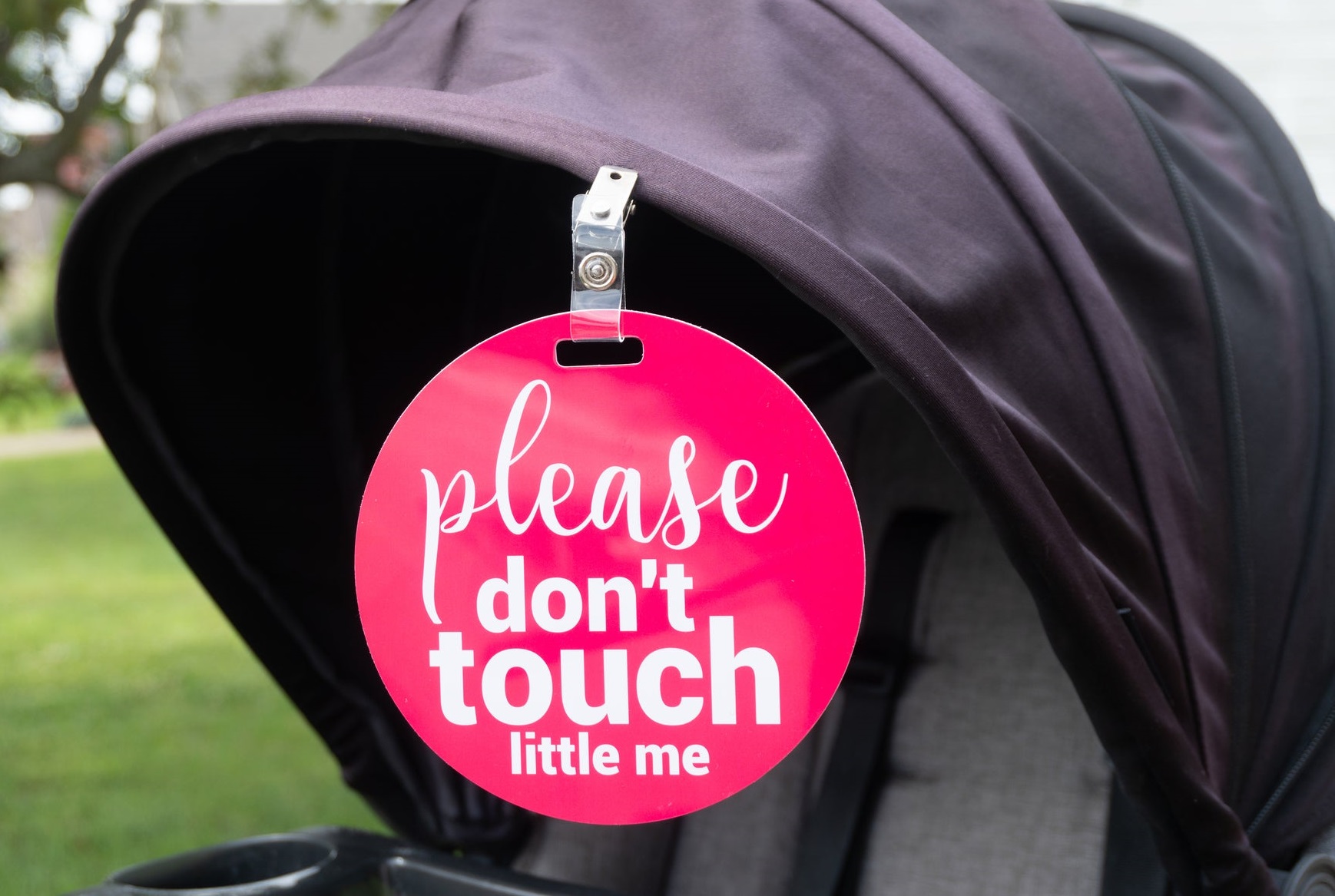 No Touching Baby Tags for Car Seat & Stroller - Stop! Germs are Too Big ...