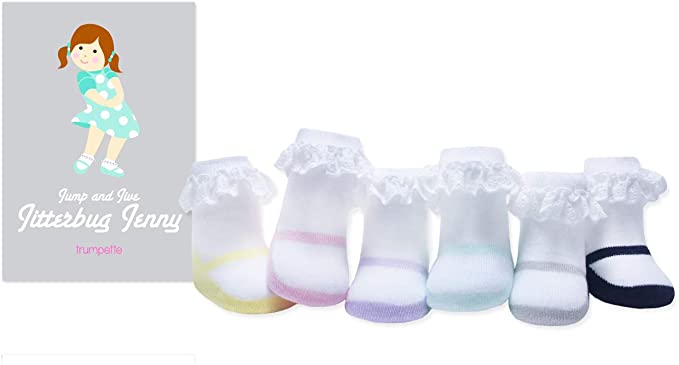 Trumpette Baby Socks--6 Pairs in Gift Box