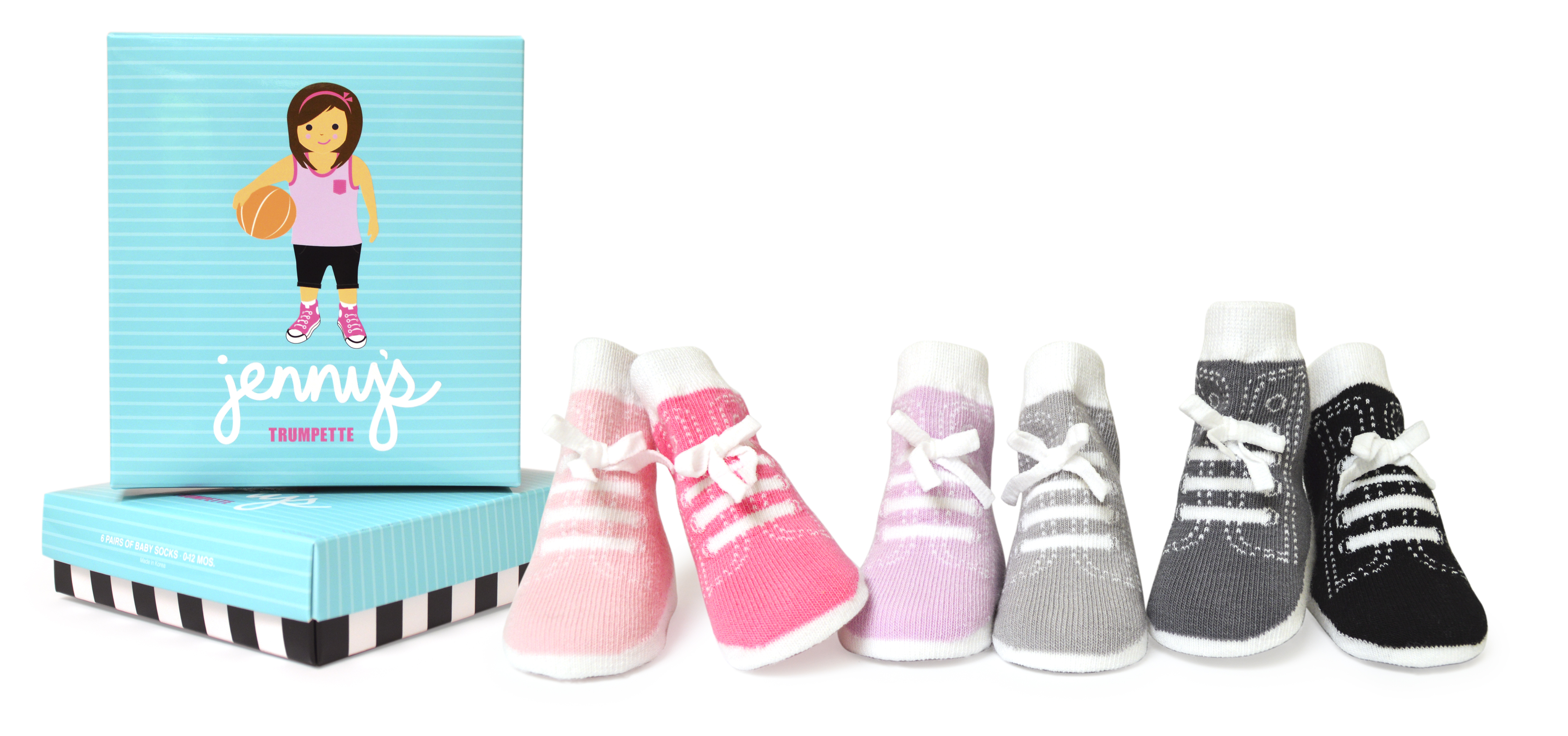 Trumpette Baby Socks--6 Pairs in Gift Box